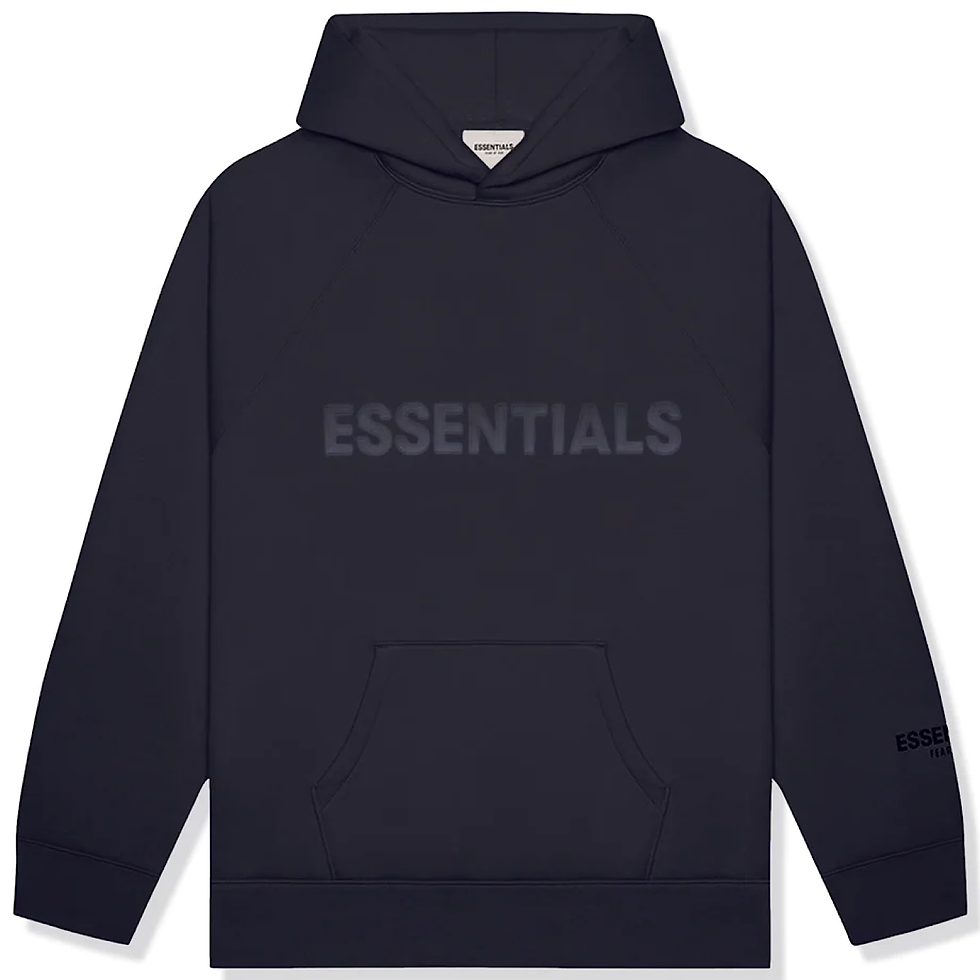 ESSENTIALS FRONT LOGO HOODIE - NAVY | outcaststorebkk.com