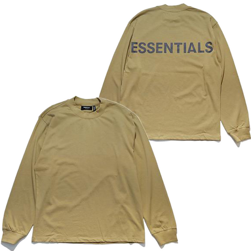 ESSENTIALS BACK LOGO 3M L/S TEE - TWILL | outcaststorebkk.com