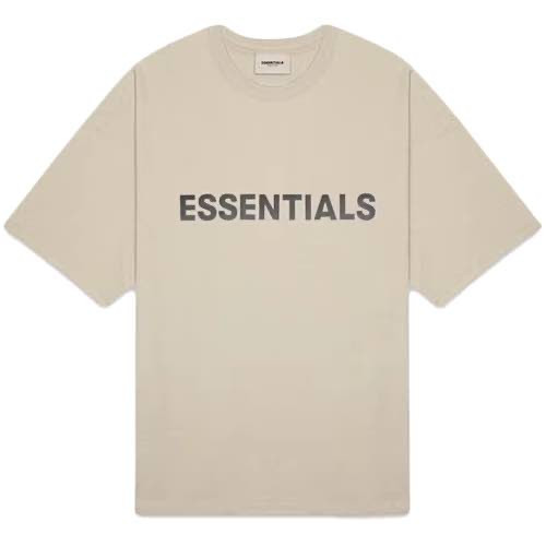 ESSENTIALS FRONT LOGO TEE - TAN | outcaststorebkk.com