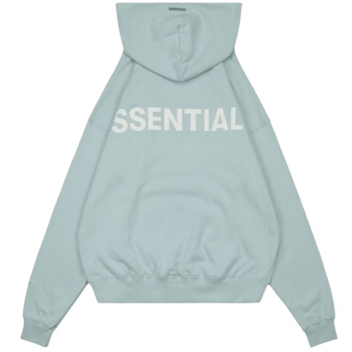 ESSENTIALS BACK LOGO 3M HOODIE -BLUE | outcaststorebkk.com