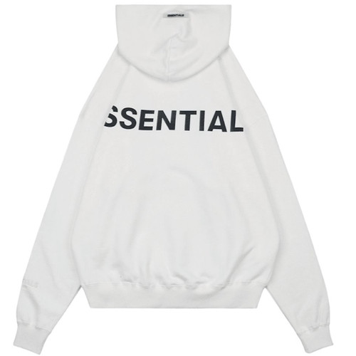 ESSENTIALS BACK LOGO 3M HOODIE - WHITE | outcaststorebkk.com