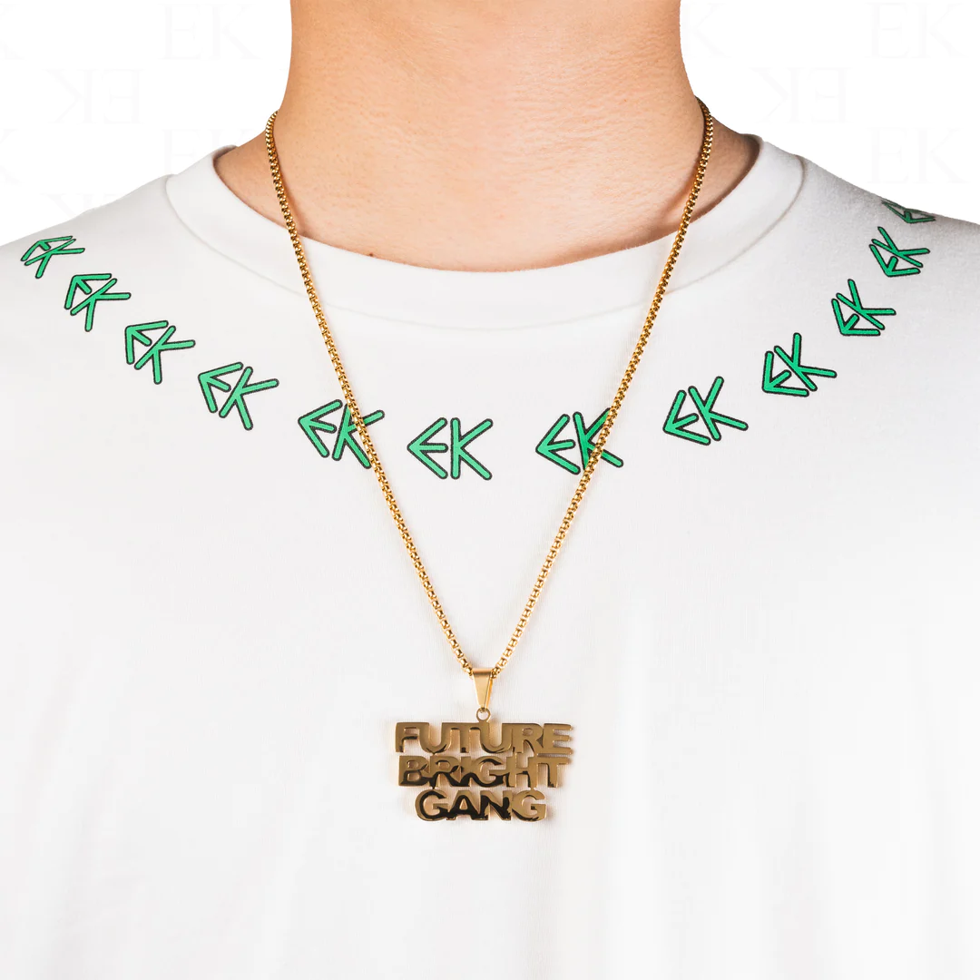 EK MALAYSIA FUTURE BRIGHT GANG NECKLACE GOLD (N058-G) | outcaststorebkk.com