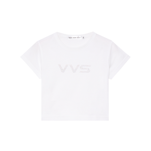 VVS "VVS DIAMOND" Baby tee - White | outcaststorebkk.com