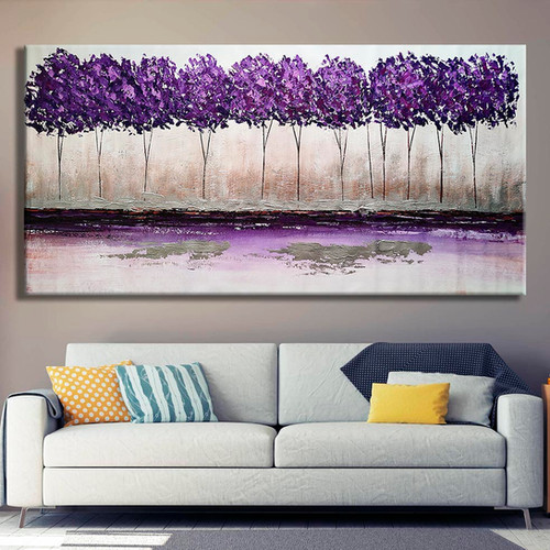 PAM #103 PURPLE TREES | Art Italy Studio