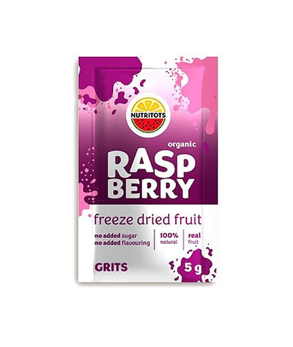 Organic Freeze Dried Raspberry Grits x 6 sachets | Nutritots