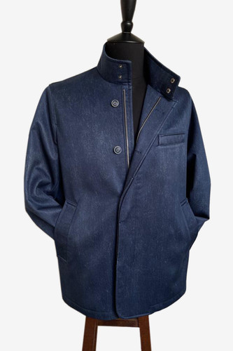 Bespoke Standing-Collar Fabric Jacket | Leather Garments HK