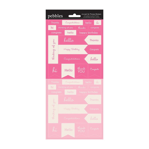Stickers Basic Pebbles Rosa | Papyrum