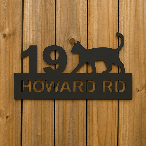Custom Made Cat House Number Signs | Mia Cooper & Co - Australia