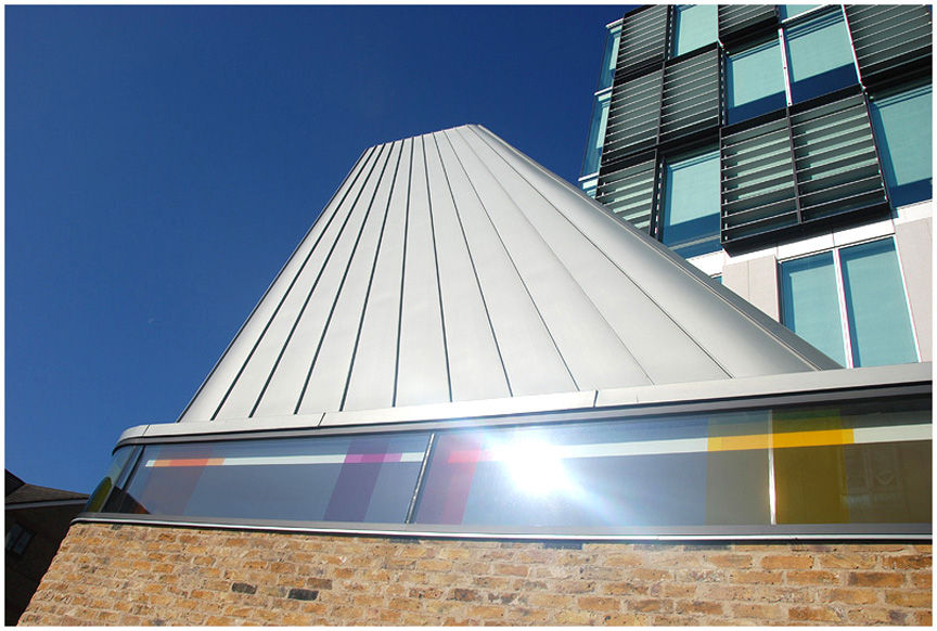 Zinc roofing at West Ham Church