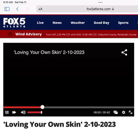 Erin Appears on the Portia Show