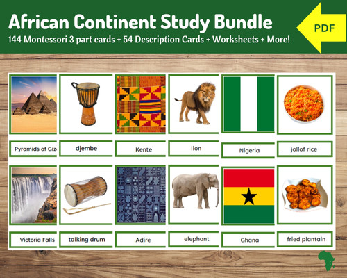 African Continent Mega Bundle | African Animals, Textiles, Foods, Music ...