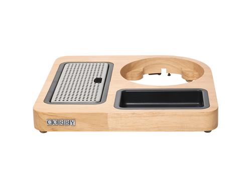 Canterbury Compact Welcome Tray in Light Wood | CORBY OF WINDSOR