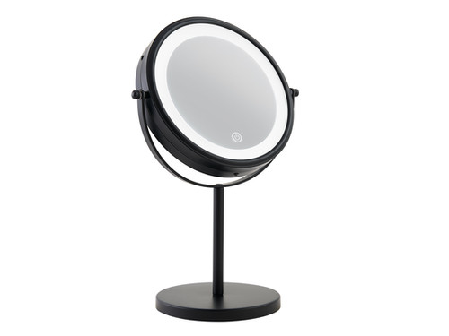 Winchester LED Free Standing Mirror in Matt Black | CORBY OF WINDSOR