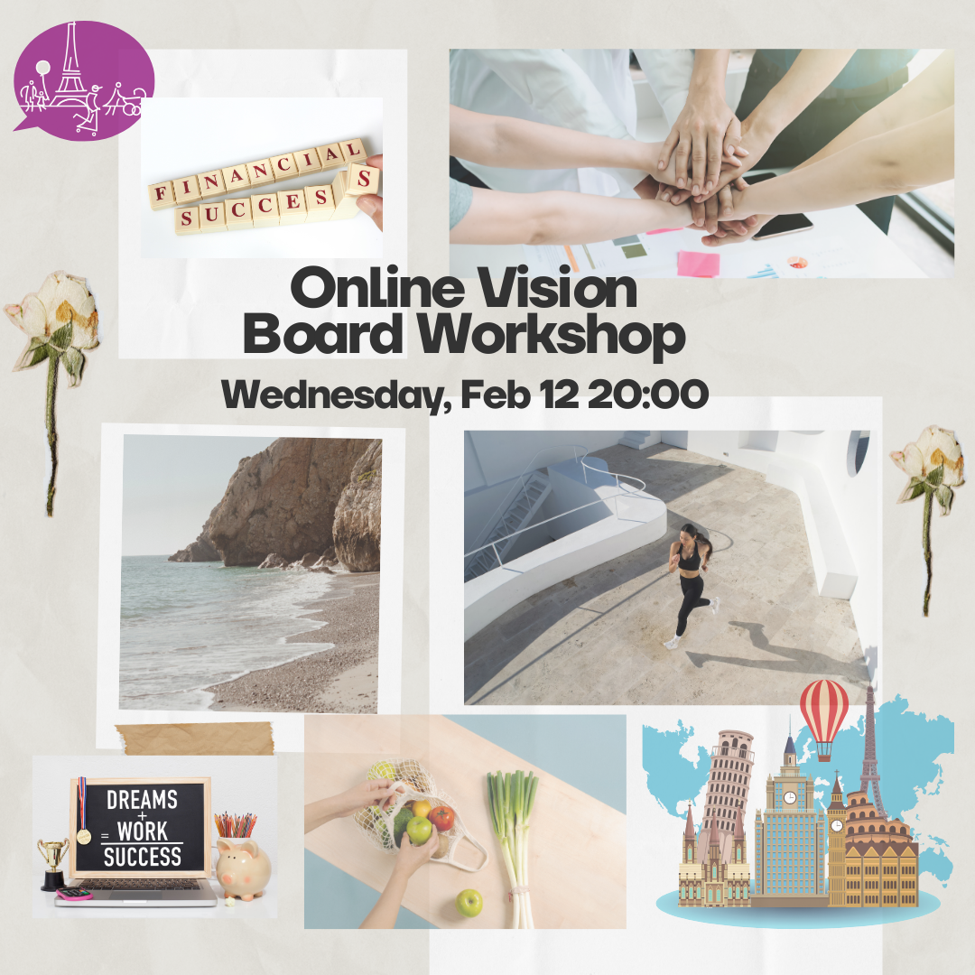 Online Vision Board Workshop | Message Paris