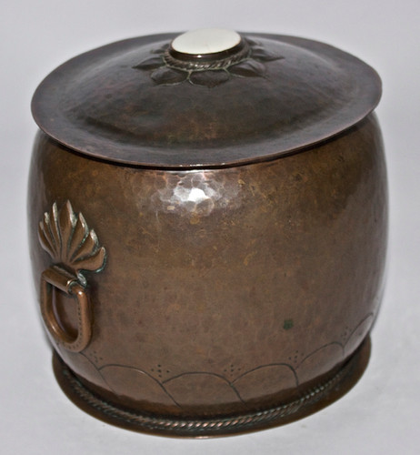 Rare John Paul Cooper & Ernest Gimson Arts and Crafts Copper Biscuit ...
