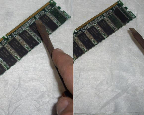 Gold and Palladium recovery from scrap RAM memory sticks - Tutorial