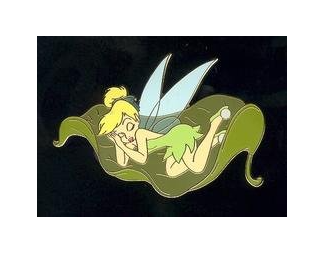 TINKER BELL - SLEEPING ON LEAF - Disney Auctions Pins | PinAPaloozaNY