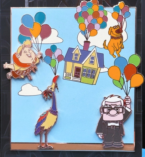 UP AND AWAY - PIXAR'S UP - CARL, RUSSELL, KEVIN & DUG - Disney Pins ...