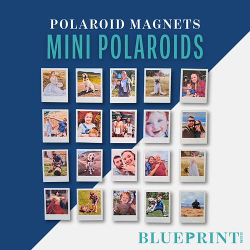 Mini Polaroid Magnets: Set of 25 | Blueprint Designs