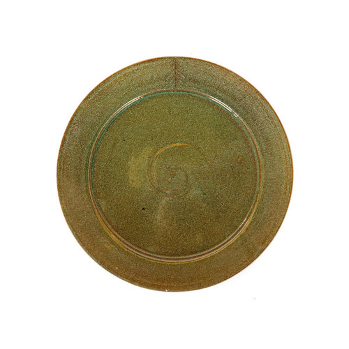 Solid Green Plate | Andretta Pottery