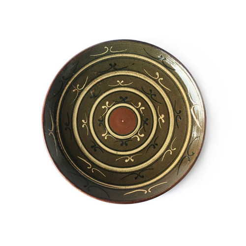 Double Loop Slip Design Platter | Andretta Pottery