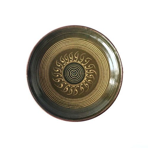 Rings Of Flower Slip Design Platter | Andretta Pottery