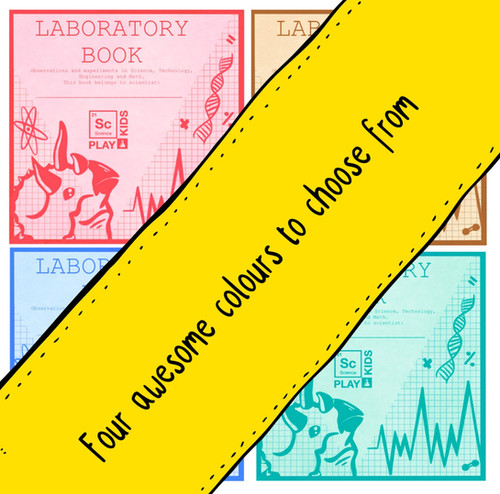 "Laboratory Book" Sticker for science book | SciencePlay Kids