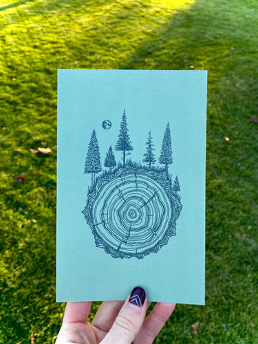 Tree Ring Greeting Card | Drawn Outside