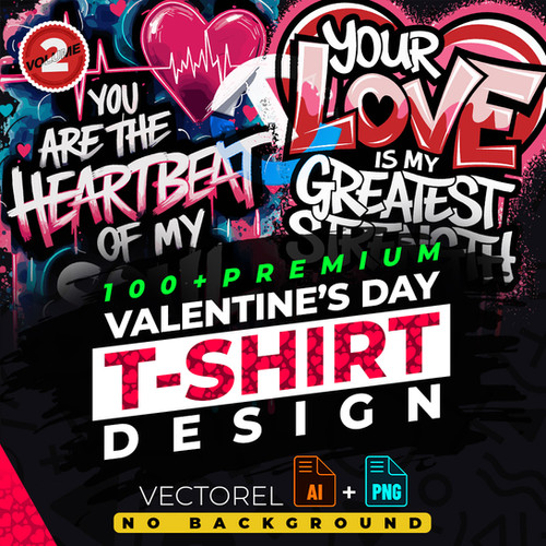 Valentine's Day vol.2 T-Shirt Design Bundle | TC Art Store