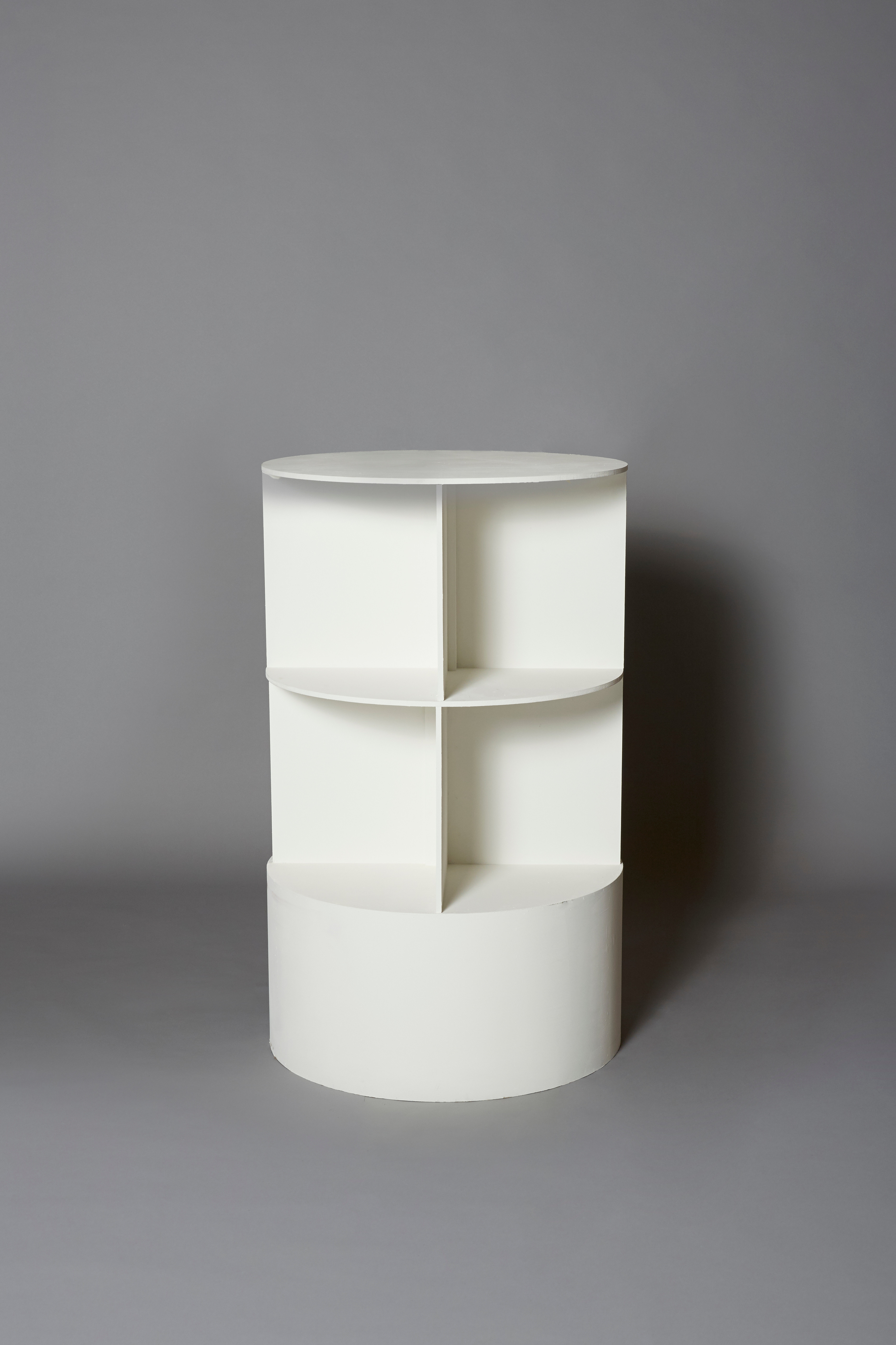 White Circular Back Bar