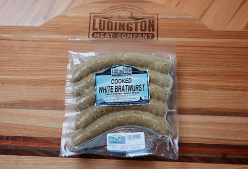Cooked White Bratwurst | Ludington Meat Co