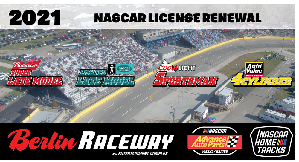 NASCAR License Renewal is OPEN