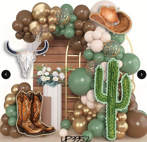 UP3952 HS WESTERN COWBOY CACTUS THEME | Quick Party Props