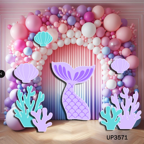 UP3571 FS MERMAID SEAWEED CORAL SHELLS | Quick Party Props