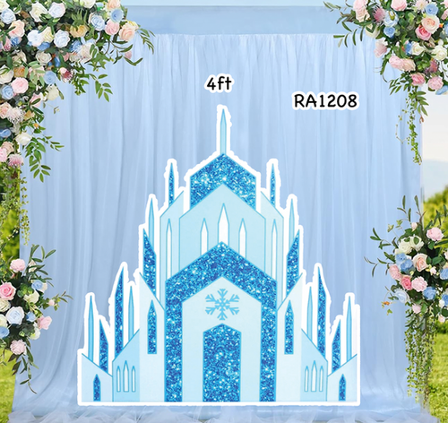 Princess ice Castle RA1208 HS BACKDROP | Quick Party Props