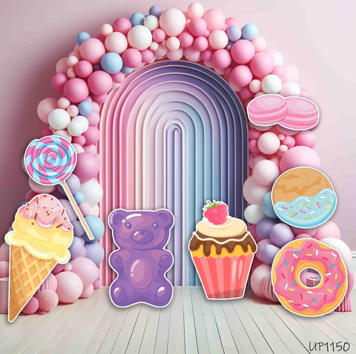 UP1150 FS Cute Sweerts, Candyland Party Decor | Quick Party Props