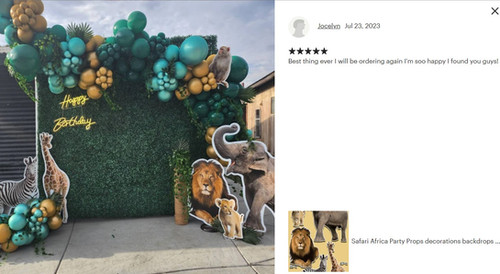 UP1501FS Safari , Zoo, Jungle Animals Party Props | Quick Party Props