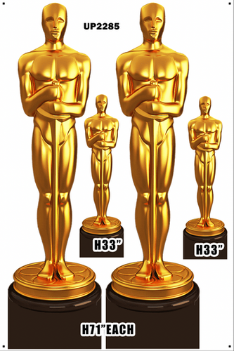 UP2285QS3(SB) APPROX 6 FT TALL EACH OSCARS AWARDS MOVIE HOLLYWOOD ...