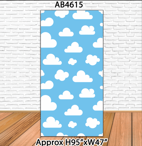 AB4615(SB) approx 8x4 Cloudy blue pattern panel backdrop | Quick Party ...