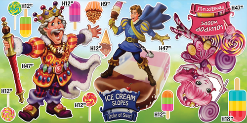 AB1824FS(SB) Candyland Lollypop Woods, Ice cream Slopes, King and ...