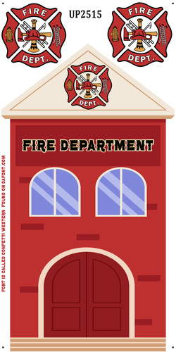 UP2515FS (SB) 7 FT Tall FIRE Department FLAME FIREFIGHTER | Quick Party ...