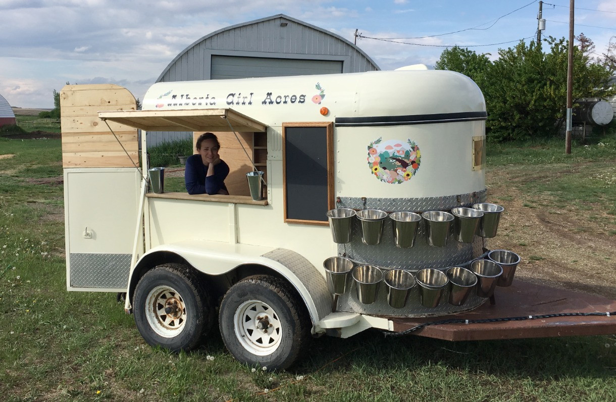 The Alberta Girl Acres Flower Trailer