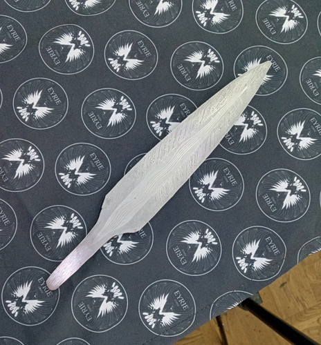 Damascus Knife Blank - Pre Ground Dagger | My Site