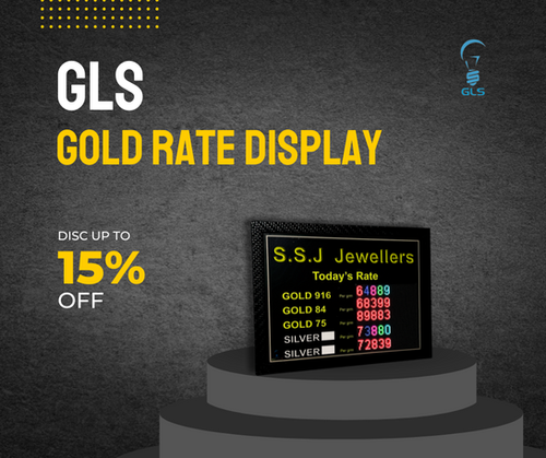 Customized RGB Gold Rate Display with Mobile App | GLS DISPLAYS