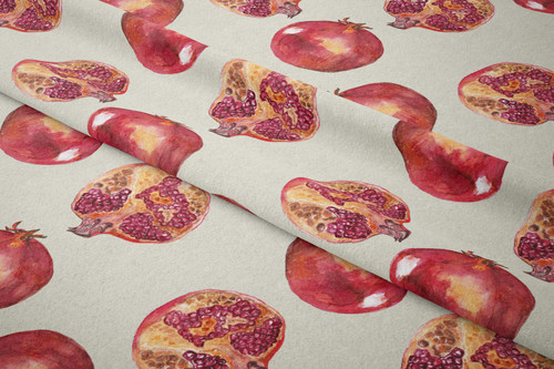 POMEGRANATES | Putty | Fabric Bank