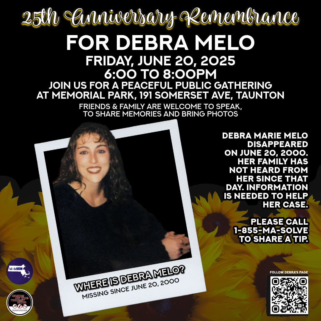 A Community Gathering of Hope and Remembrance for Debra Melo, June 20 ...