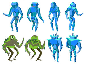 character design | skronked