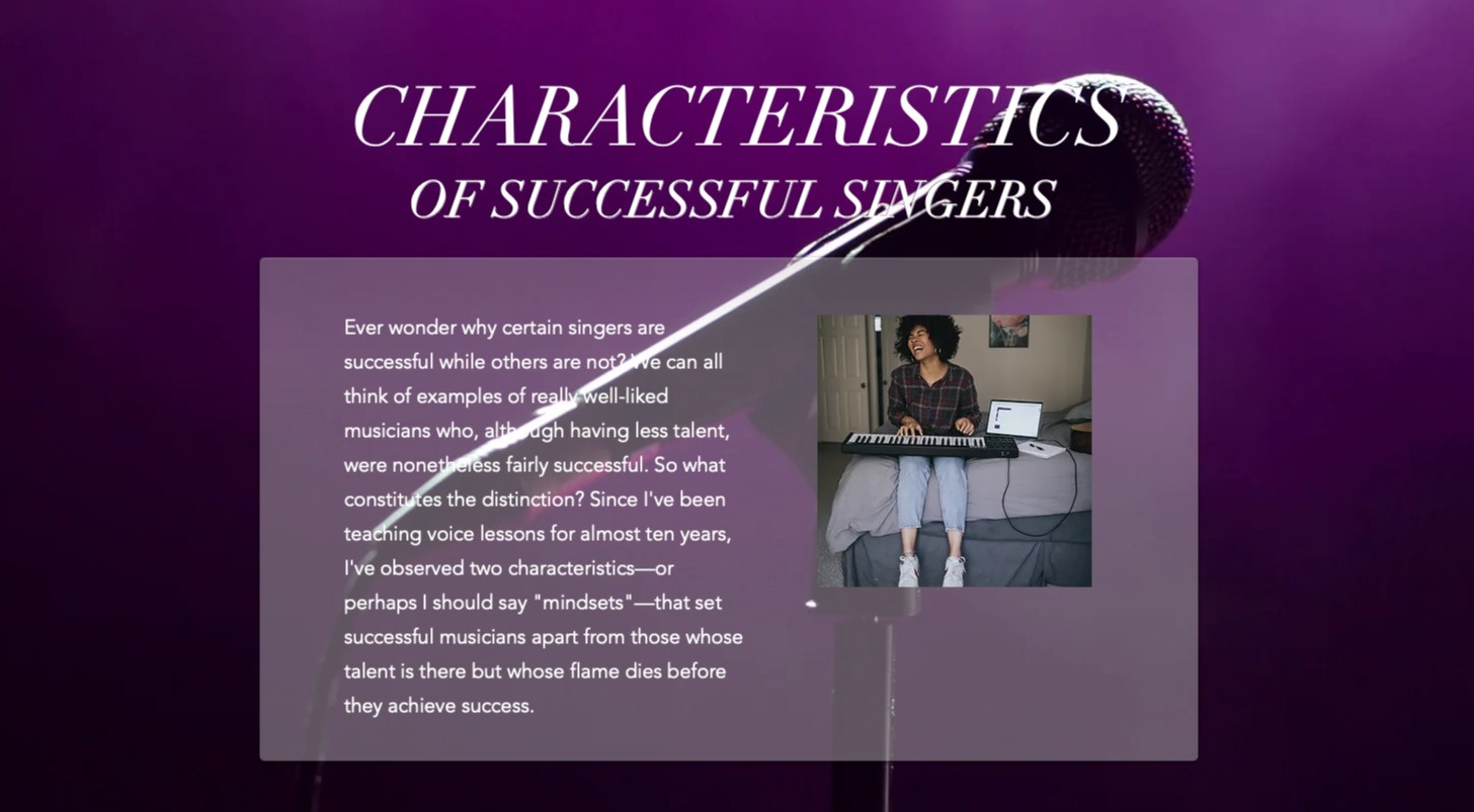 Learn to Sing Like a Professional | Key Mindsets for Success | Natalia ...