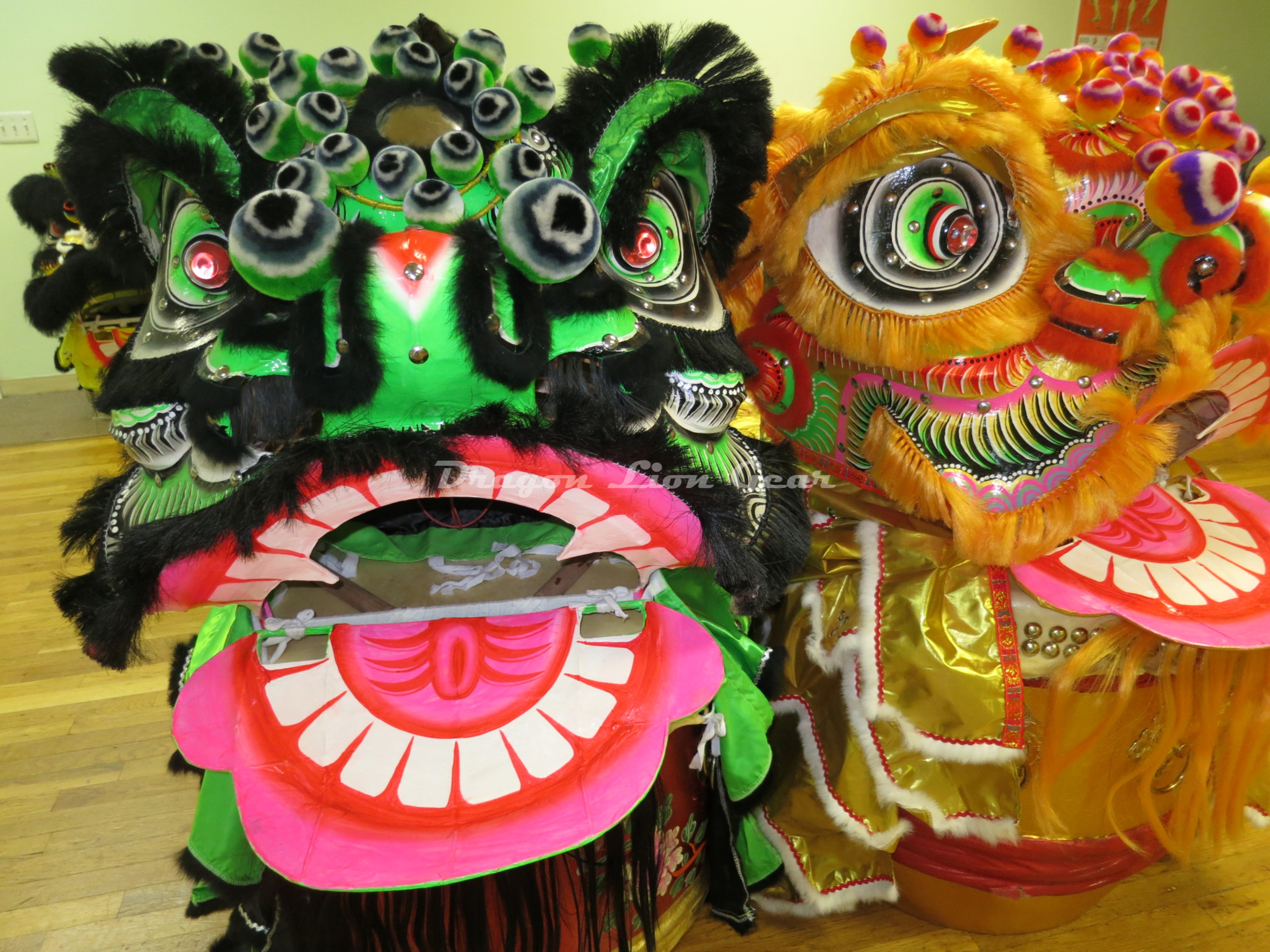 #2 Traditional Futsan Lion - Perfect Pair 5859 | dragon-lion-gear