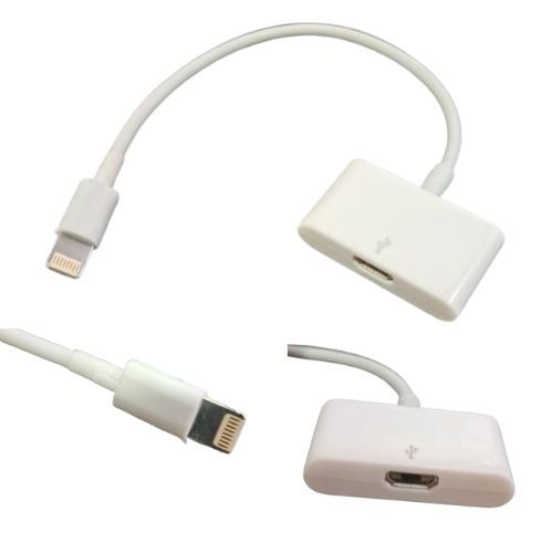 cable Adaptador de Lightning a Micro USB para iPhone, iPad, y iPod ...